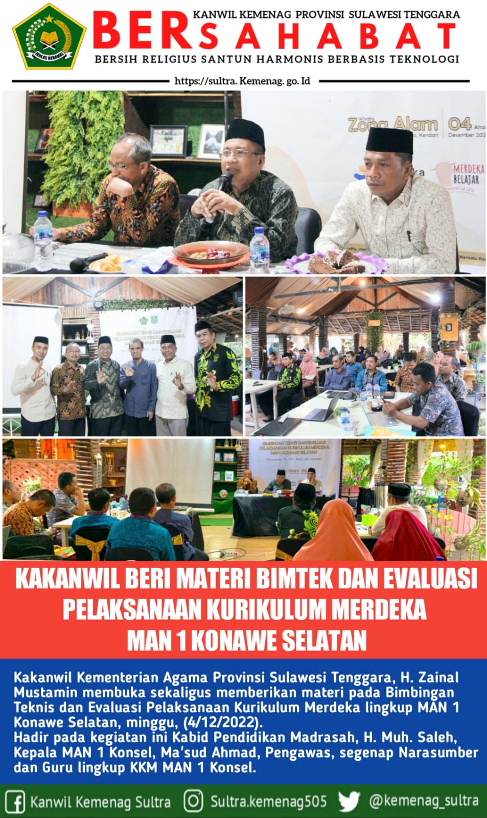 Bimbingan Teknis dan Evaluasi Pelaksanaan Kurikulum Merdeka MAN 1 ...